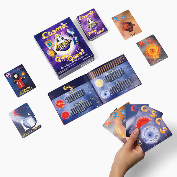 Cosmic Quad Quest Card Game by Celestial Buddies | Steam Rocket | Fun, Educational Toys & Games