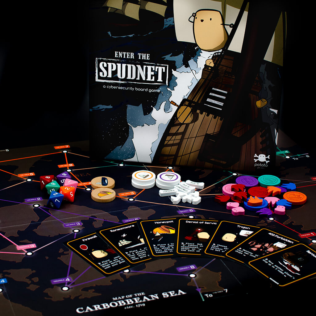 Enter the Spudnet Cybersecurity Board Game - Potato Pirates - Steam Rocket