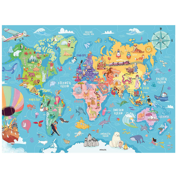 Ravensburger Map of the World XXL 100 Piece Jigsaw Puzzle | Steam ...