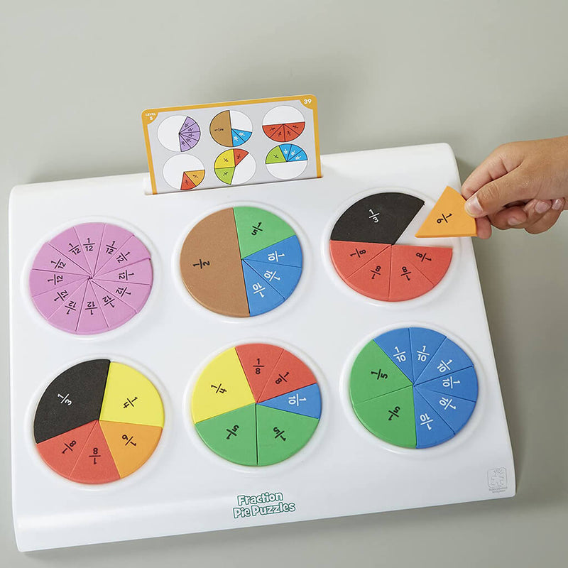 Fraction Pie Puzzles Game - Learning Resources - Steam Rocket